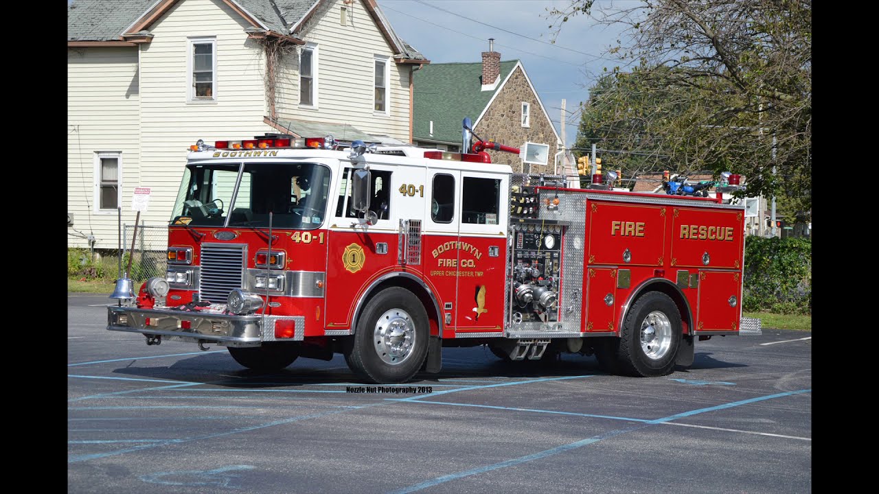 Boothwyn Fire Company- Engine 40, Squad 40, Ambulance 40-7-Response ...
