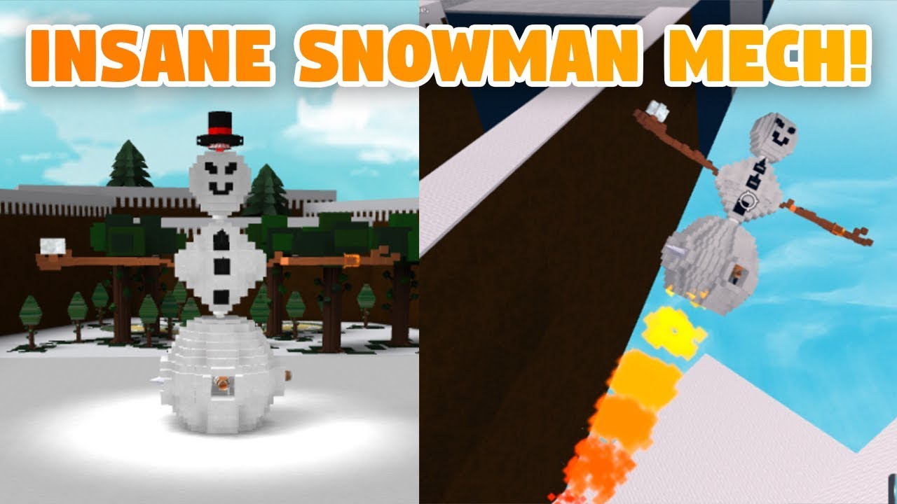 INSANE SNOW MAN MECH!!! - Build a Boat ROBLOX - YouTube