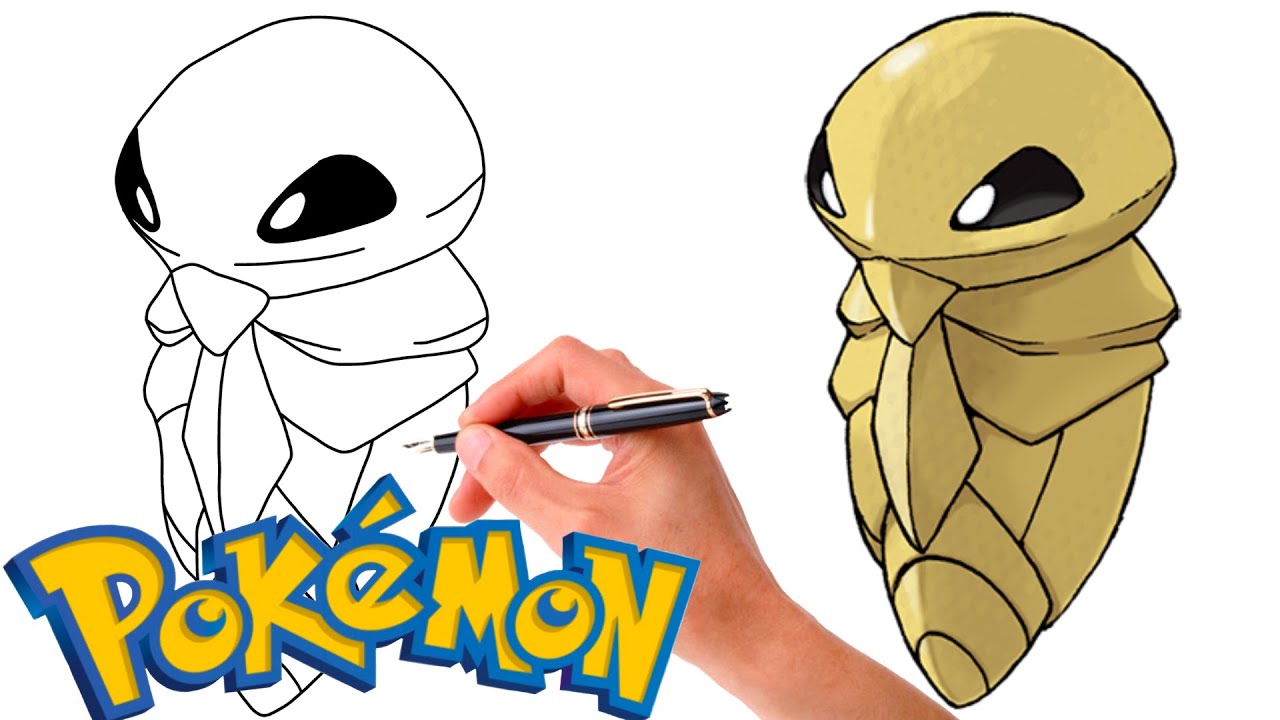 How To Draw KAKUNA POKEMON #014 EASY! | Generation 1 - YouTube