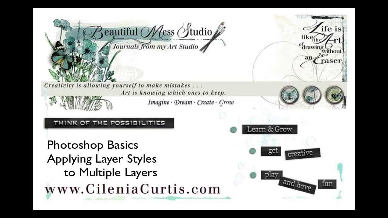 CS Basics Applying Layer Styles to Multiple Layers - YouTube