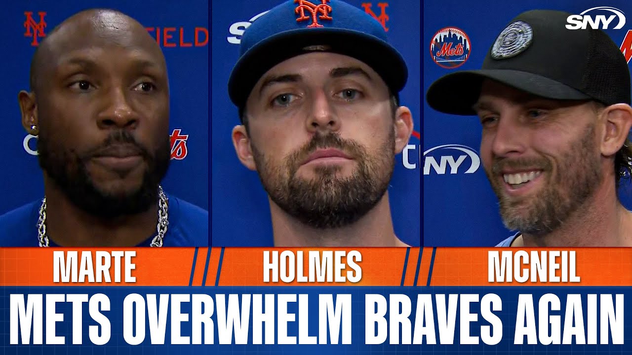 Clay Holmes, Starling Marte and Jeff McNeil comment on Mets rout of ...