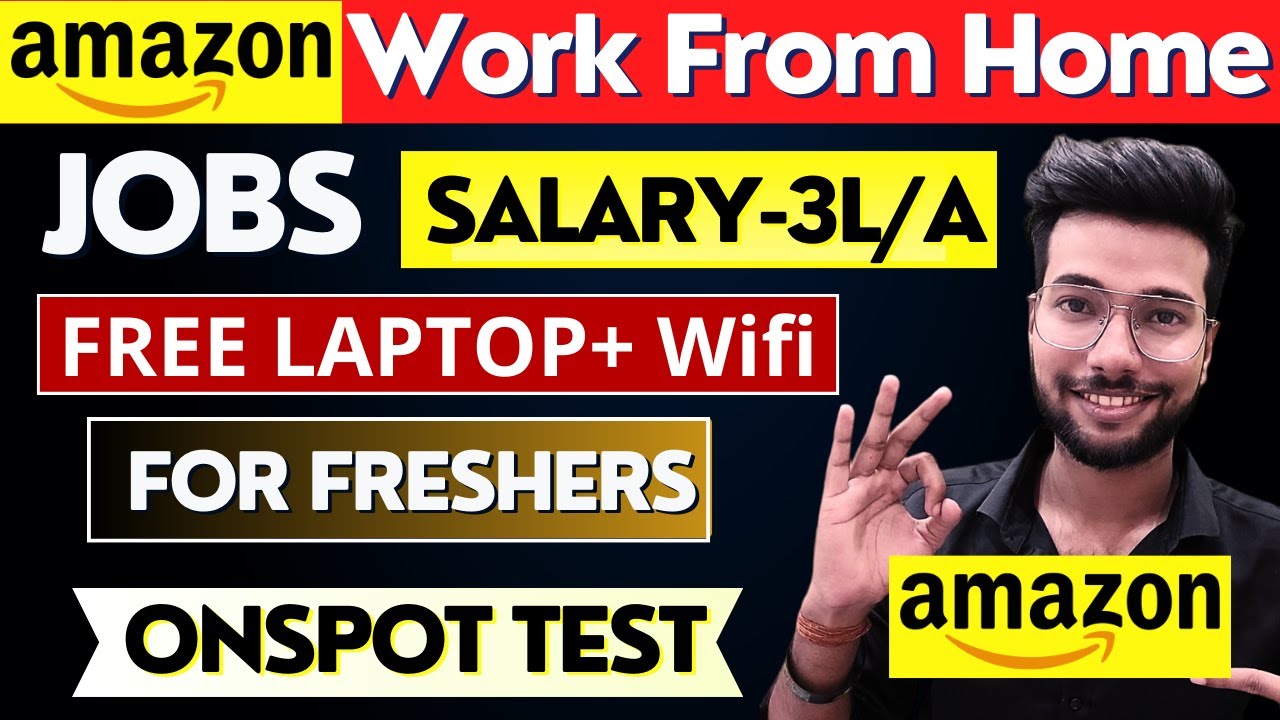 2024 Amazon Urgent Hiring :Free Laptop by Amazon | Easy Job | Work From ...
