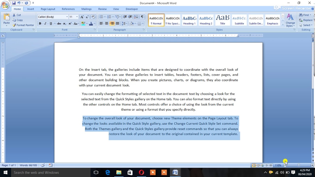 Ms. Office winword 2 Day Classes में आज हमने Home Menu के Paragraph और ...