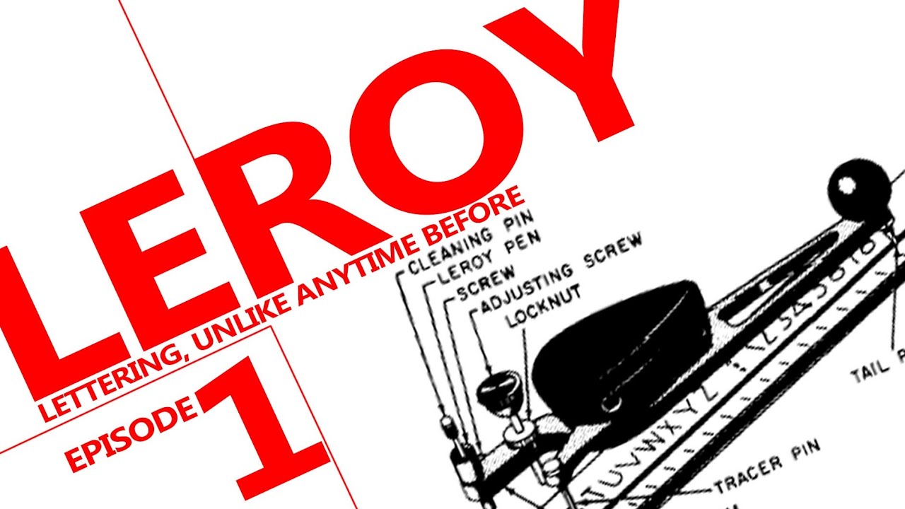 LEROY lettering set by K+E, with technical pens, a useful tool for ...
