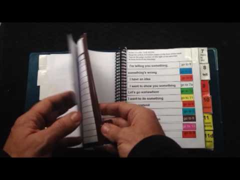 Auditory Scanning communication book - YouTube
