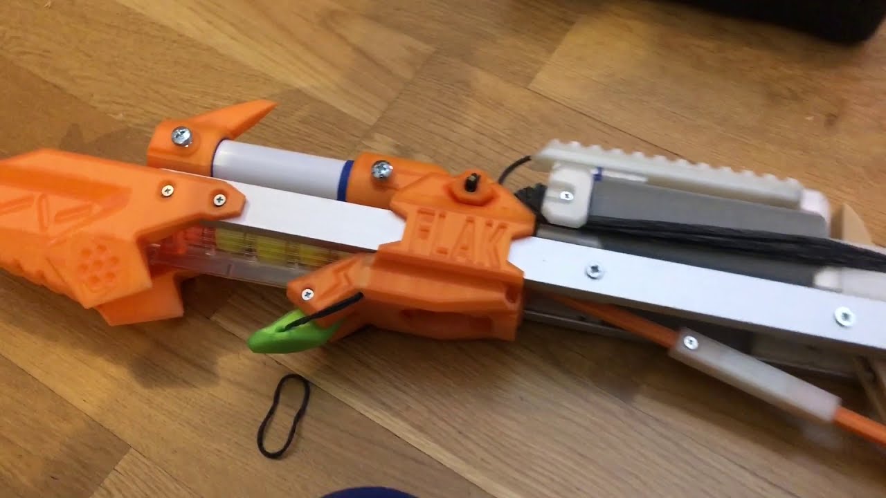 FLAK on a budget. Nerf FLAK in Sweden assembly details - YouTube