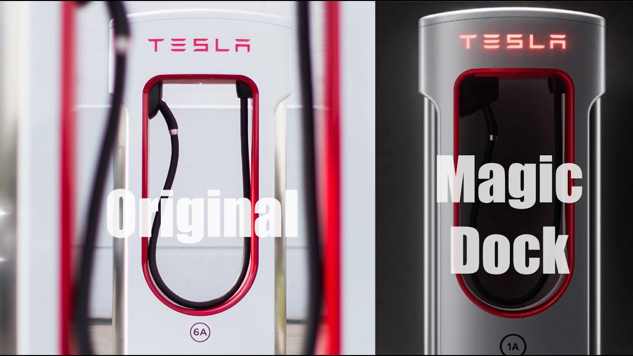NEW ‘Magic Dock’ Tesla Superchargers Coming | CCS Compatible! - YouTube