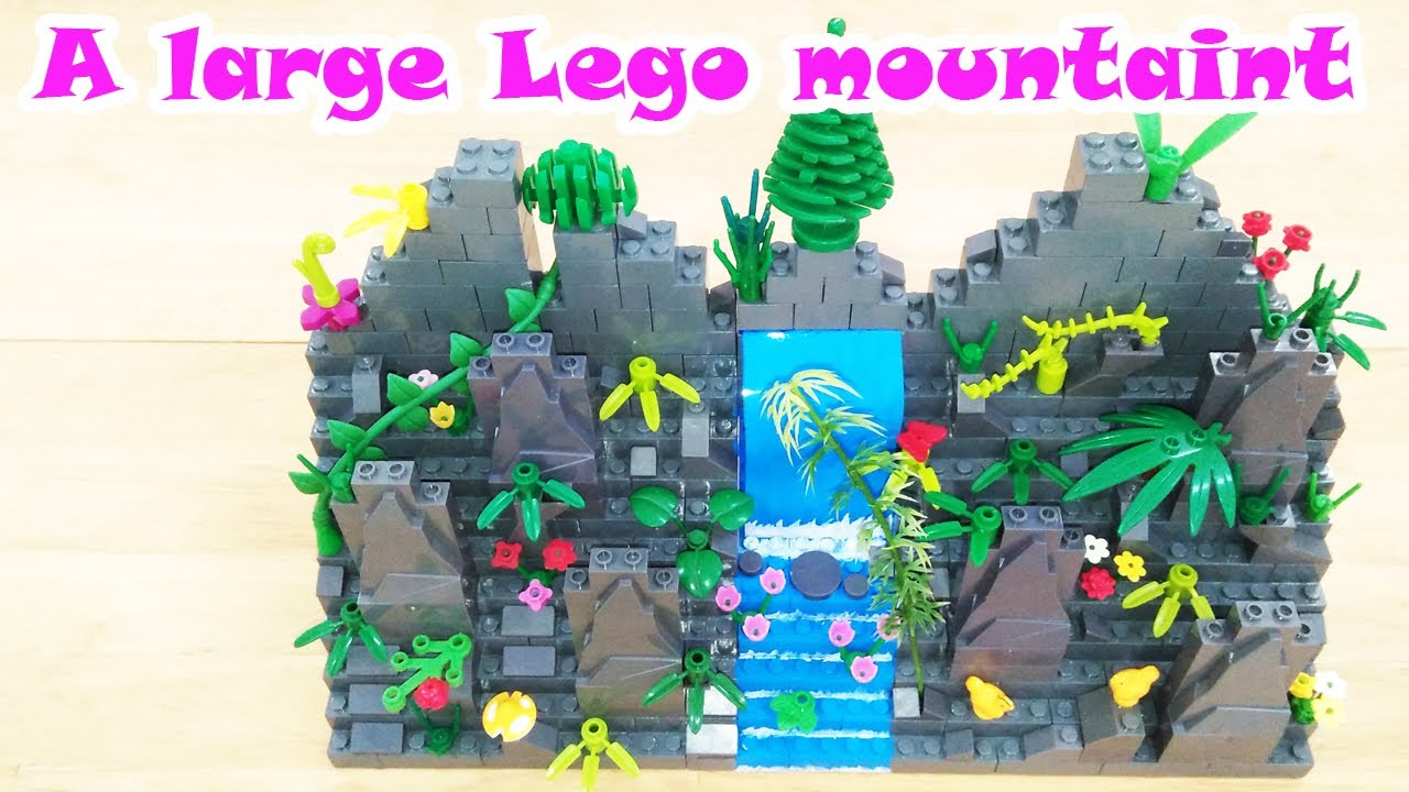 044 Tutorial Lego Large mountaint - YouTube