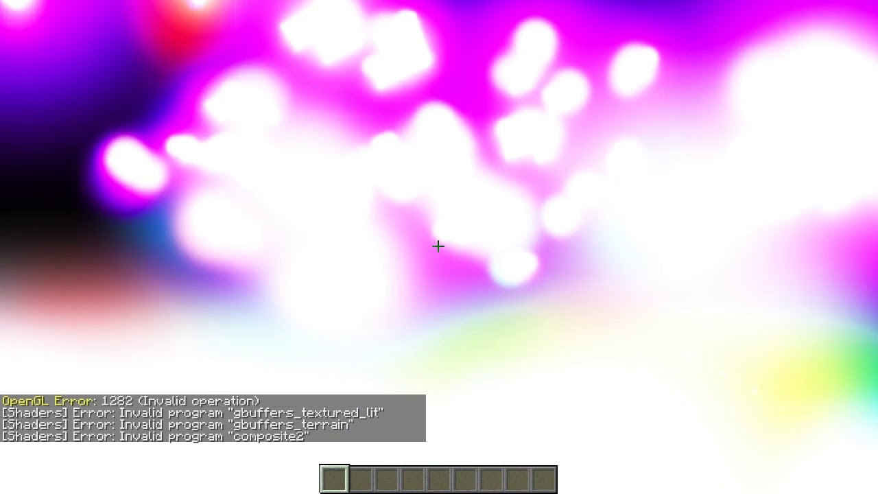 Minecraft Shader Error [SEIZURE WARNING!!!] - YouTube