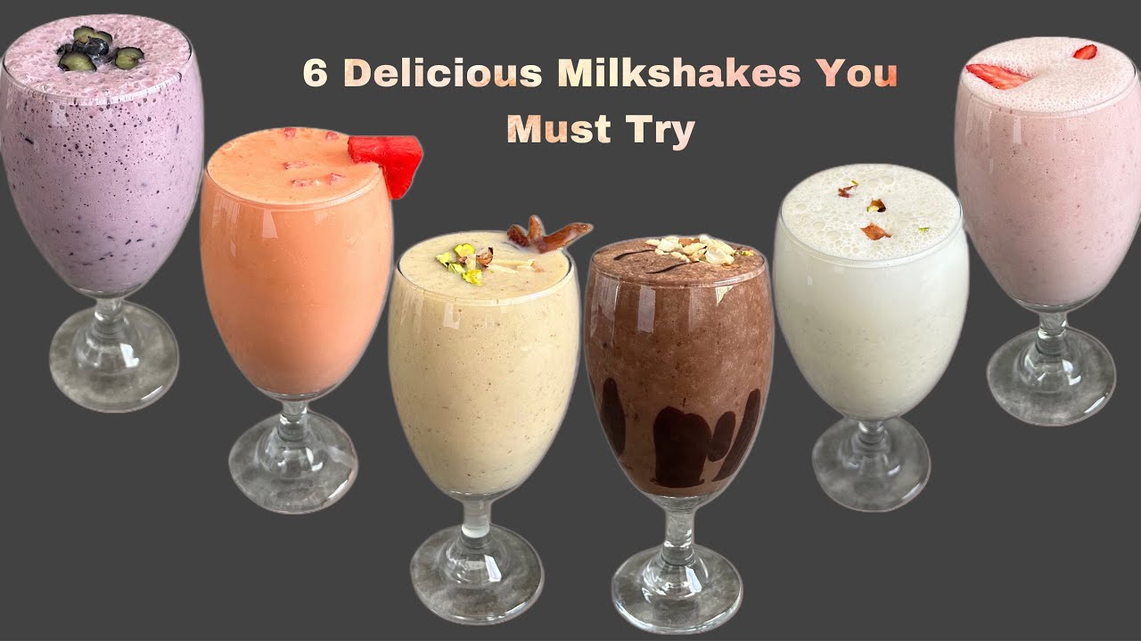 Milkshake Mania: 6 Easy Flavors for Every Mood! 6 Homemade Milkshakes ...