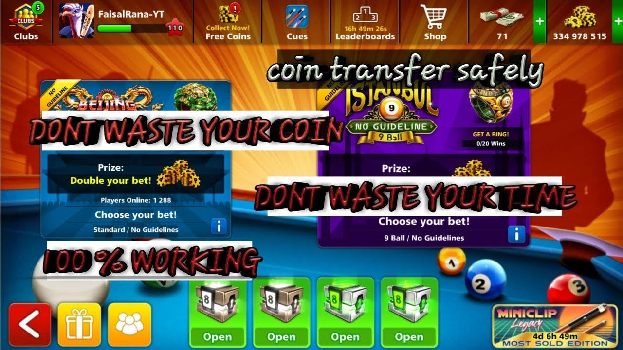 BEST 8BP VERSION FOR COIN TRANSFER - YouTube