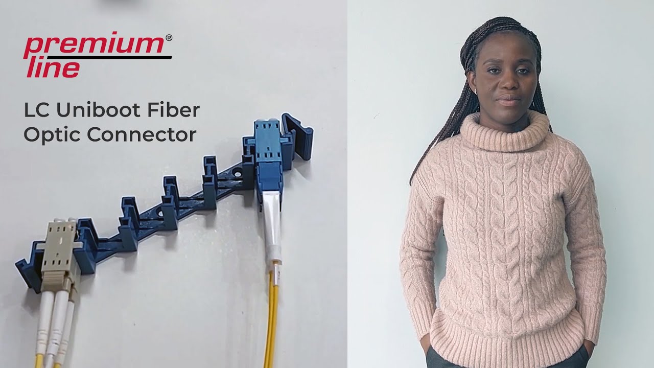Premium-Line Fiber Optic Patch Cord LC Uniboot - YouTube