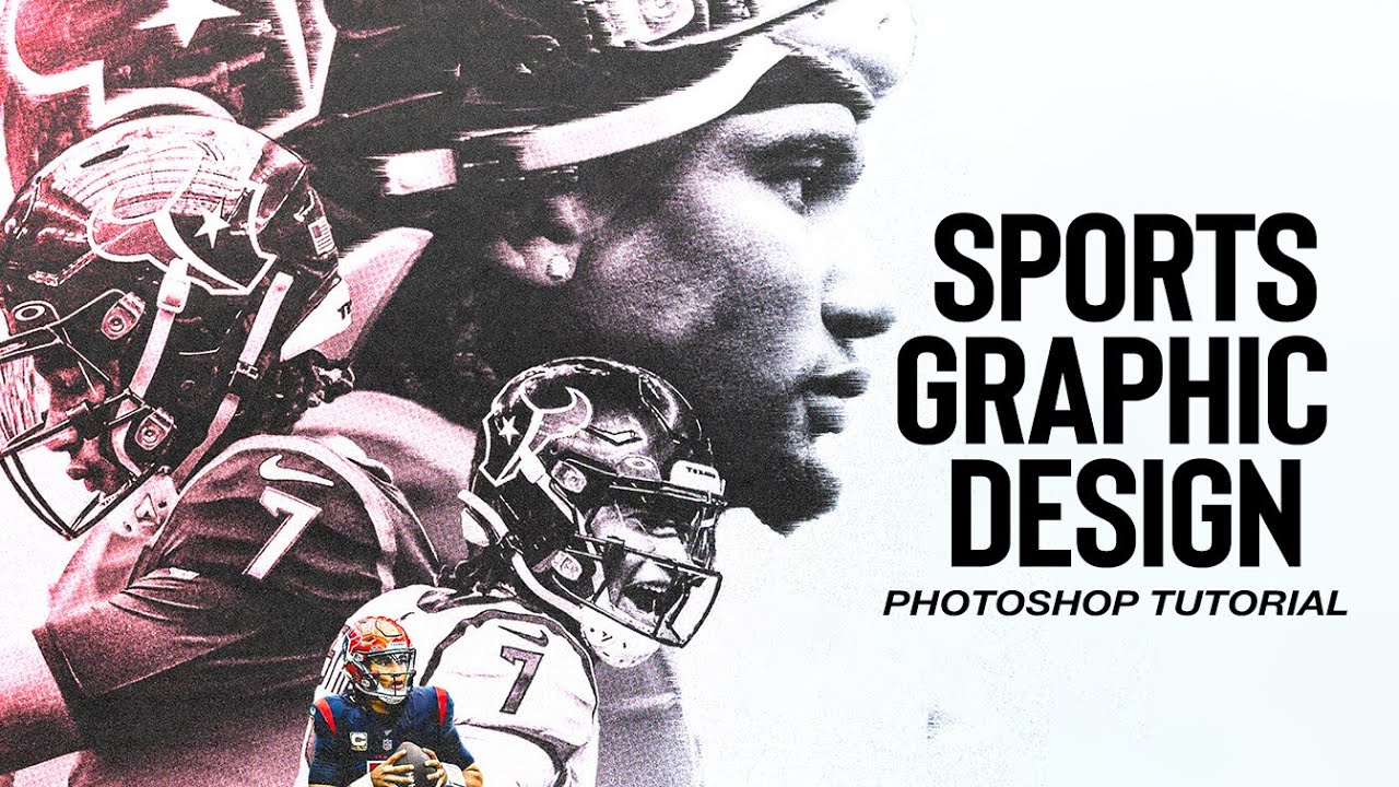 Sports Graphic Design Photoshop Tutorial | CJ Stroud NFL Poster Design ...