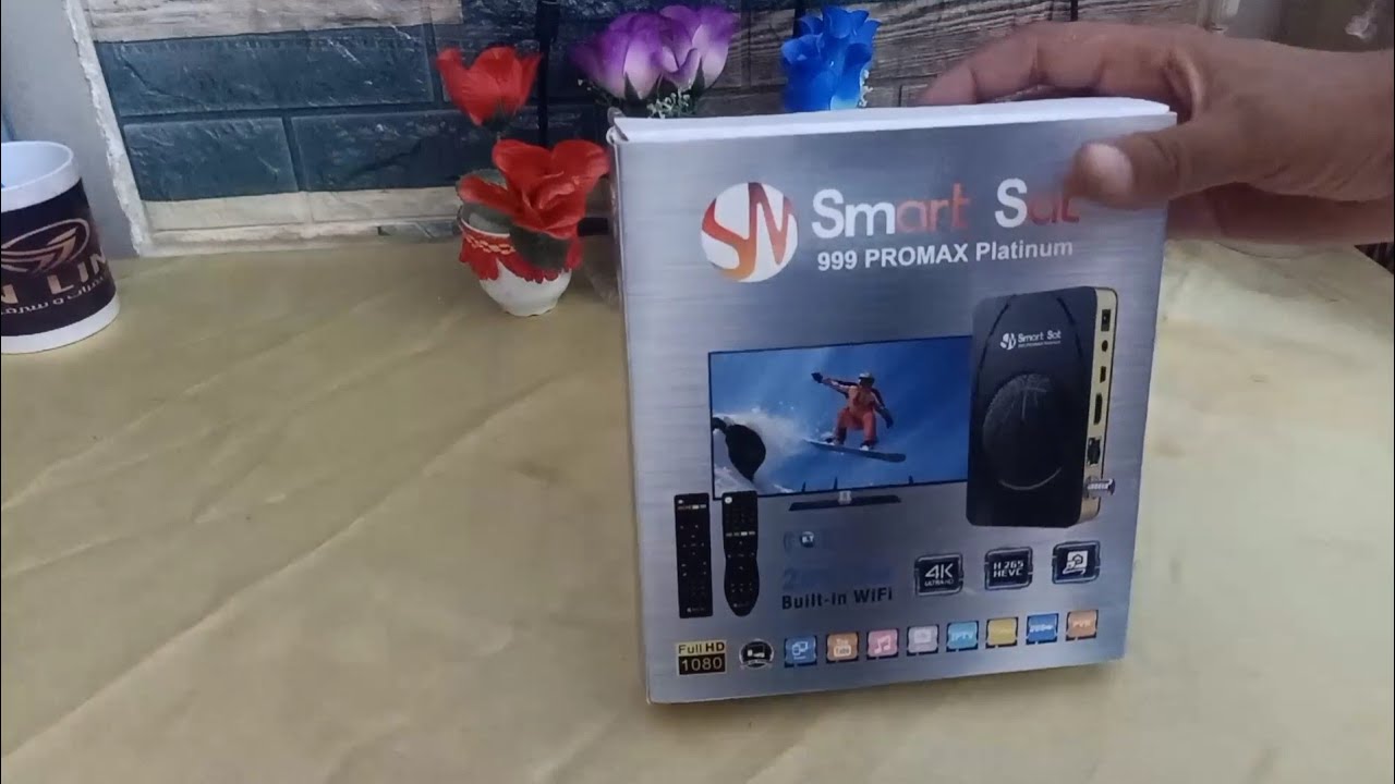 فتح علبه جهاز سمارت سات الجديد و محتويات العلبه فيديو مهم جدا ( Smart Sat 999 PROMAX Platinum ...