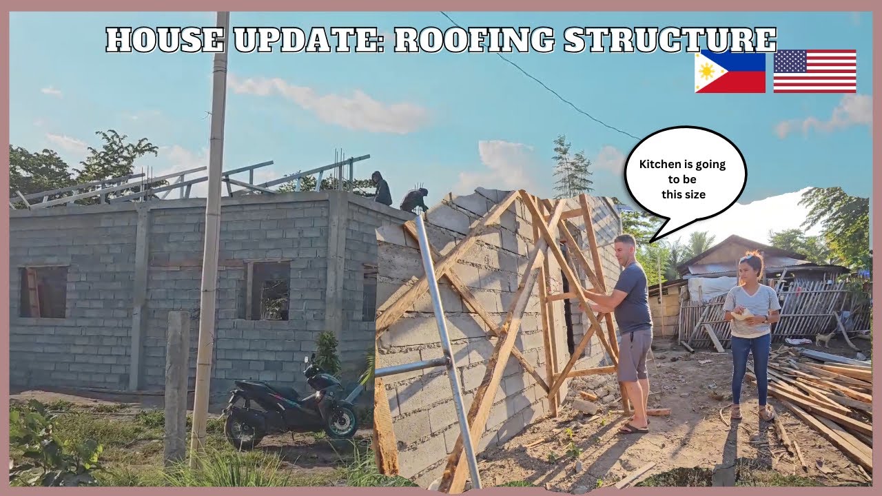 HOUSE UPDATE: ROOFING STRUCTURE and KITCHEN PLAN | FIL-AM COUPLE - YouTube