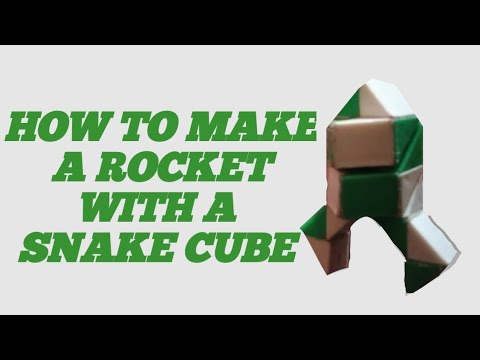How to make a rocket with a snake cube| 24 pieces | full video #viral # ...