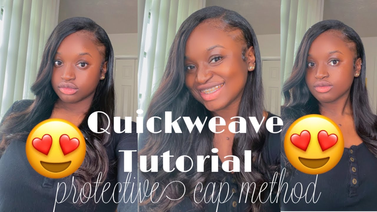 HOW TO: Install QUICK-WEAVE using PROTECTIVE CAP ft Ali-Pearl Hair ...