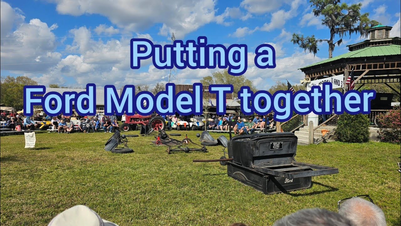 Ford Model T ! put back together, start up & move under 15 minutes ...