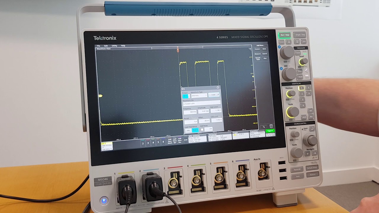 Осциллограф Tektronix MSO46 | Встроенный генератор сигналов AFG - YouTube