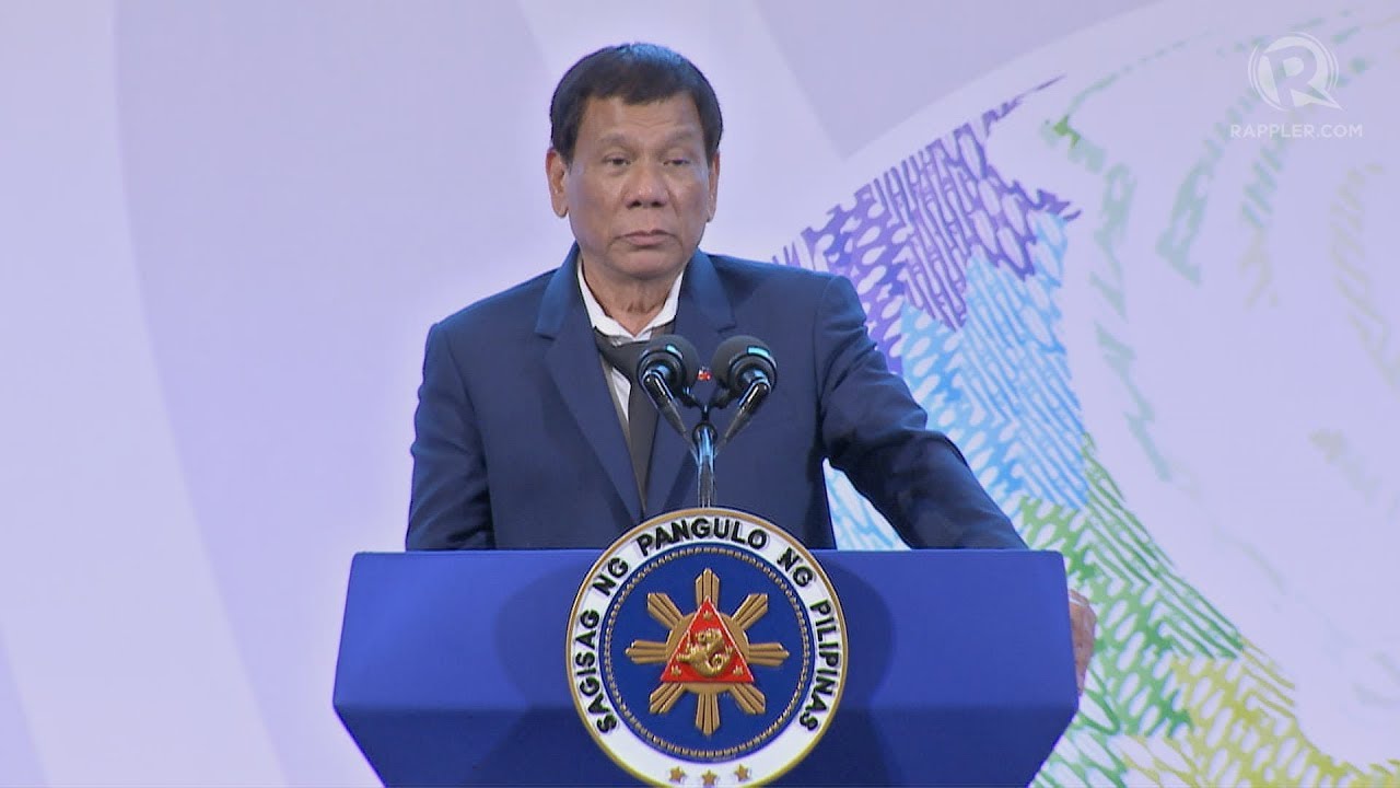 Duterte answers questions during post-ASEAN press conference - YouTube