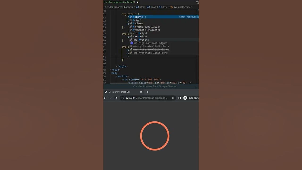HTML CSS Tutorial: Creating a Stylish Circular Progress Bar (No JavaScript Needed!) | Geekboots ...