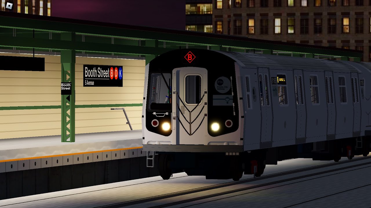 PTA Subway, Cadland bound R143 B train at Booth Street - YouTube