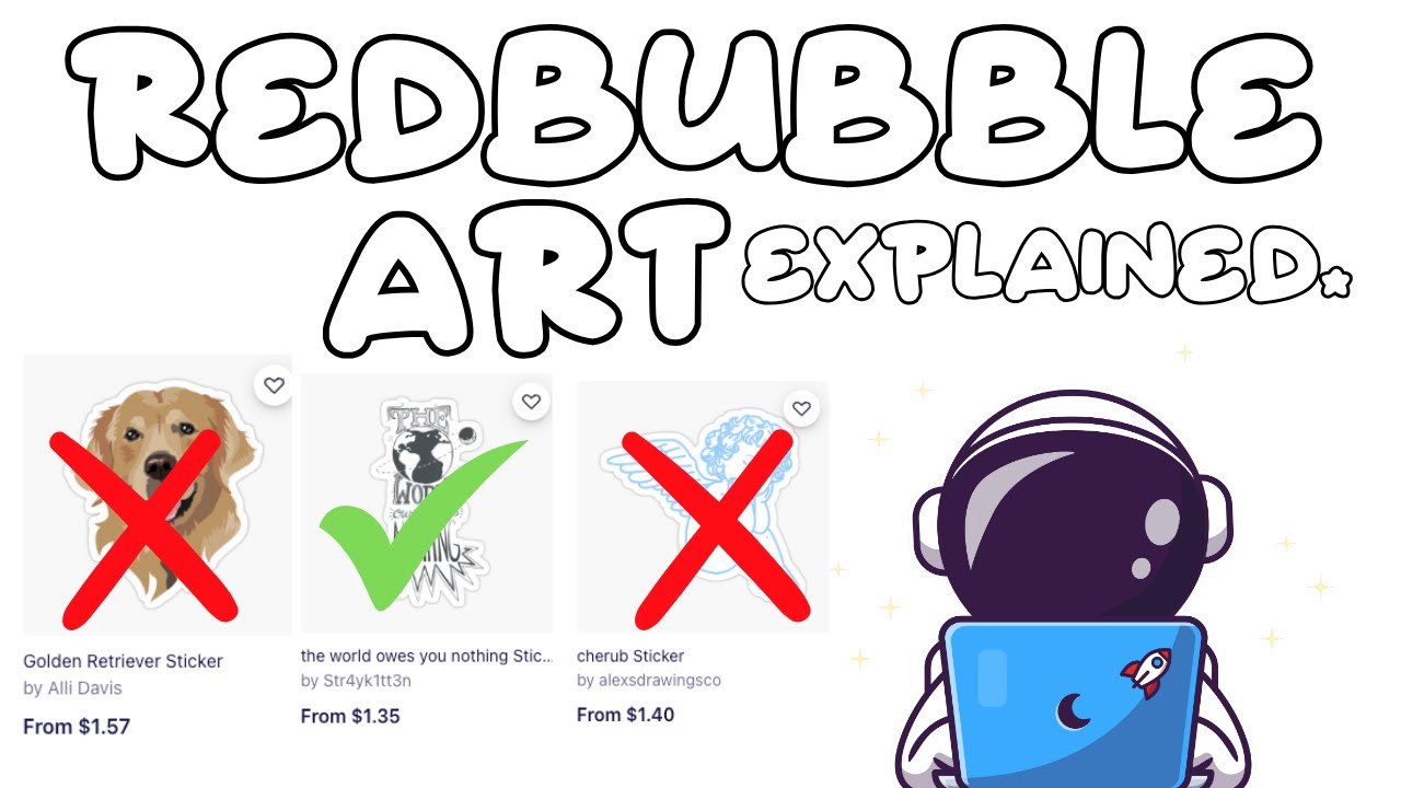 3 Types of Redbubble Art Categories. - YouTube