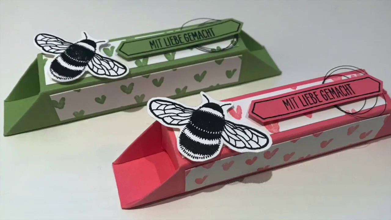 Box ohne Kleben | Labello/Merci-Verpackung basteln | Li(e)belleien | Stampin' Up! - YouTube