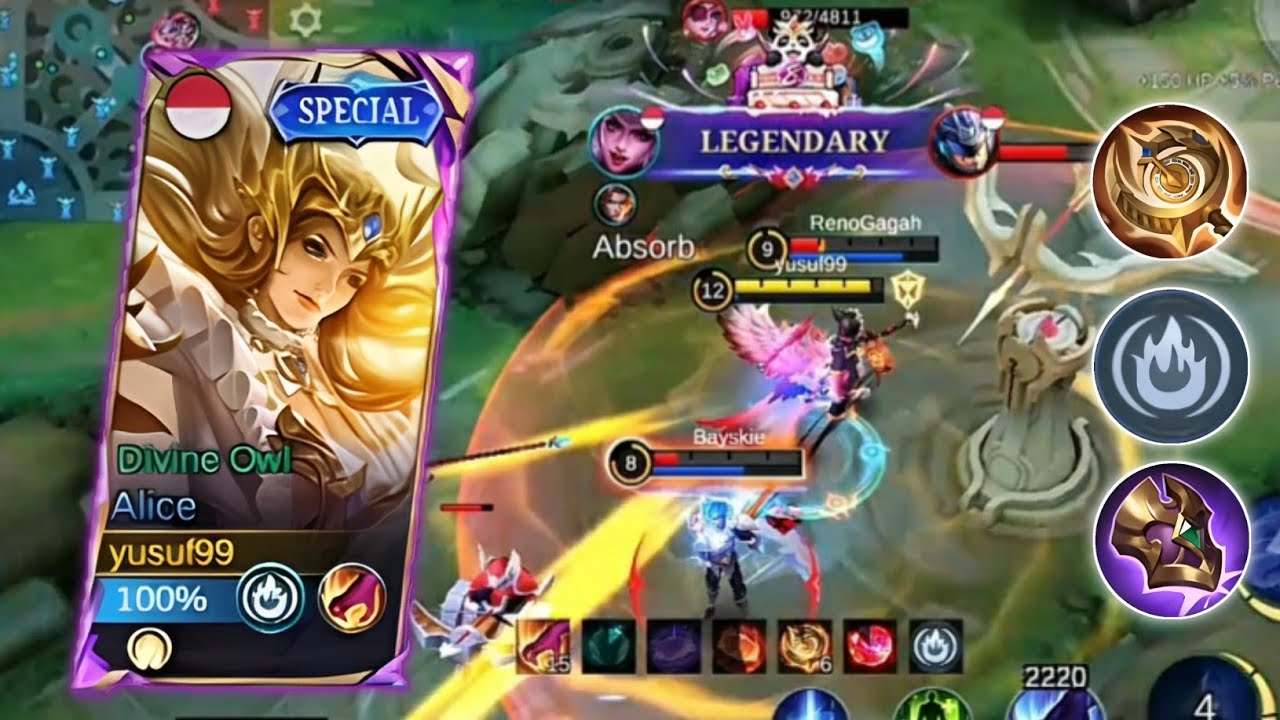 25 KILL + LEGENDARY ALICE MASIH TERLALU KUAT 1 VS 5 DI GASKEUNN ...