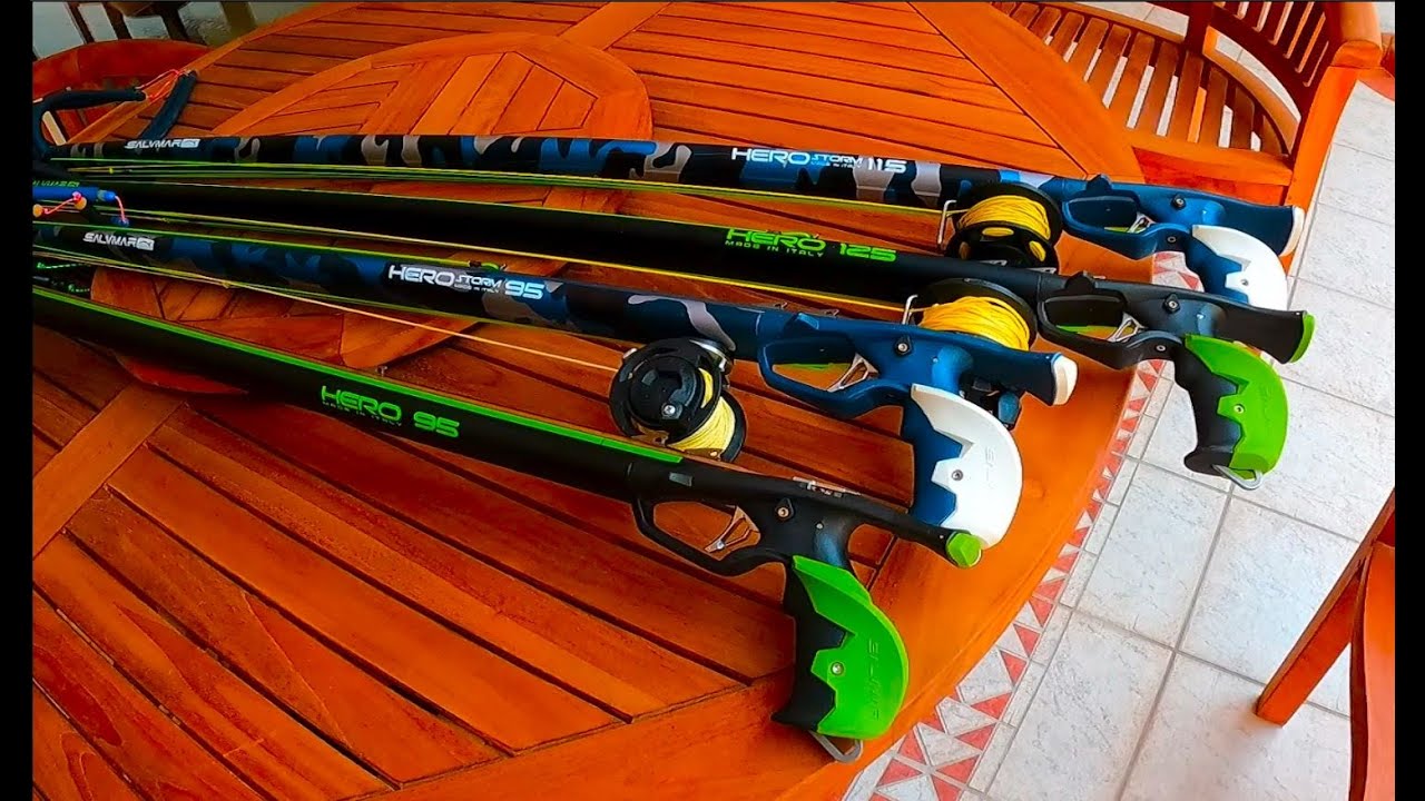Salvimar Hero & Hero Storm speargun test - YouTube