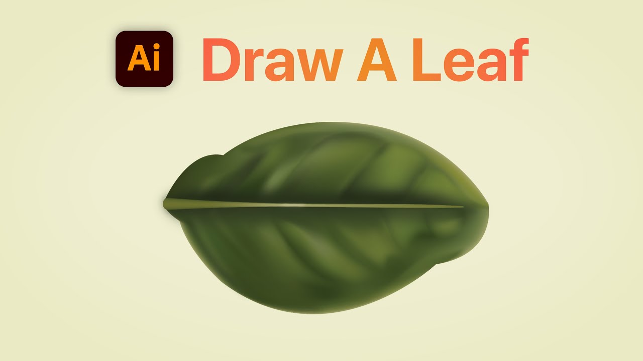 Draw A Leaf In Adobe Illustrator CC Speed Art YouTube Draw A Leaf In Adobe Illustrator CC Speed Art YouTube