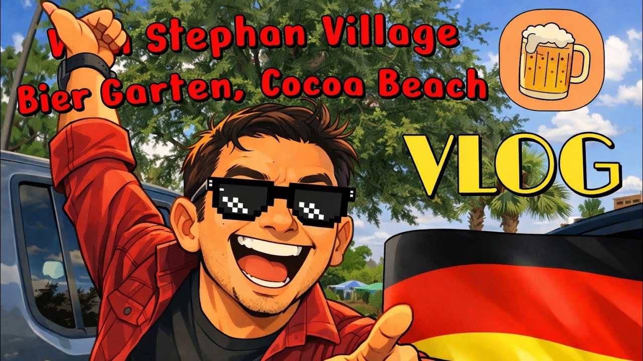 Sommerfest Biergarten Cocoa Beach Florida VLOG | Von Stephan Village ...