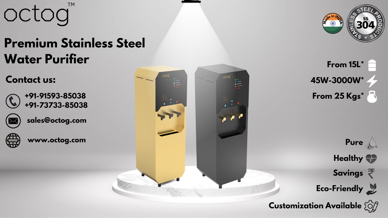 Stainless-Steel Water Purifiers @OCTOG #ro #waterpurifier # ...