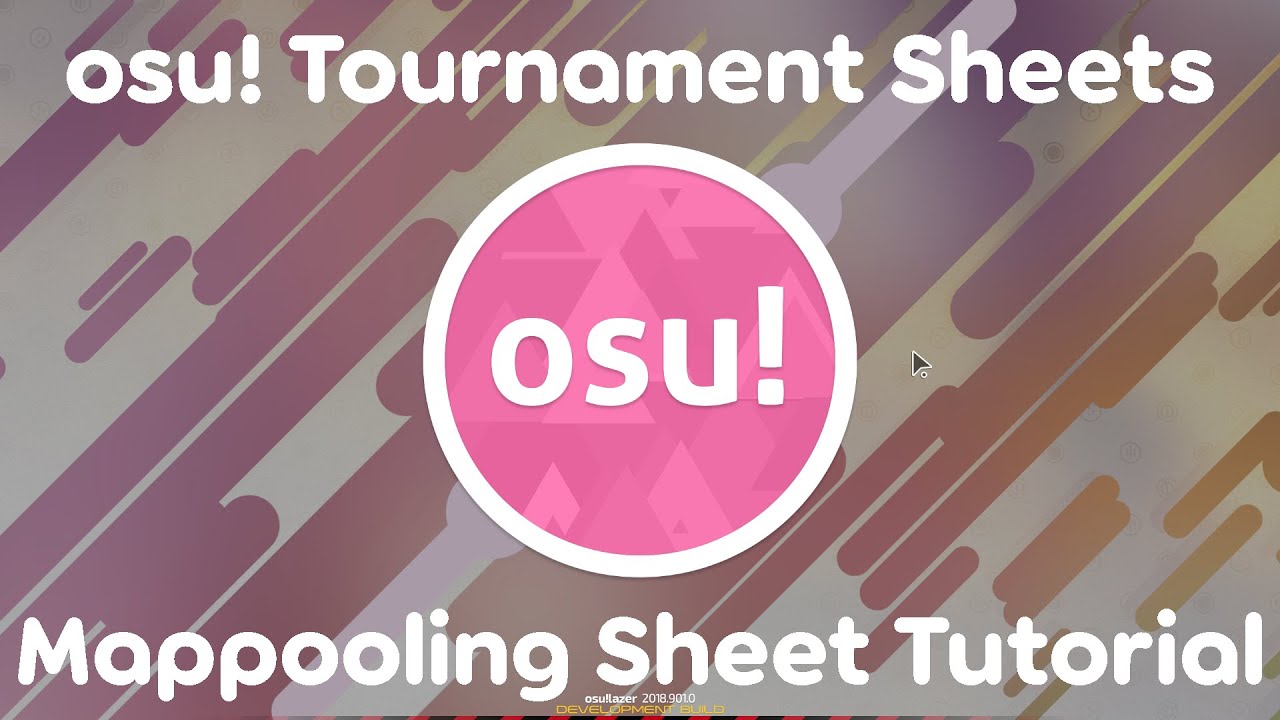 New Template Mappool Sheet Tutorial - YouTube