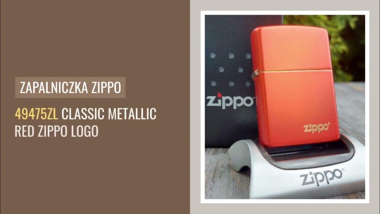 Zapalniczka ZIPPO 49475ZL CLASSIC METALLIC RED ZIPPO LOGO - YouTube