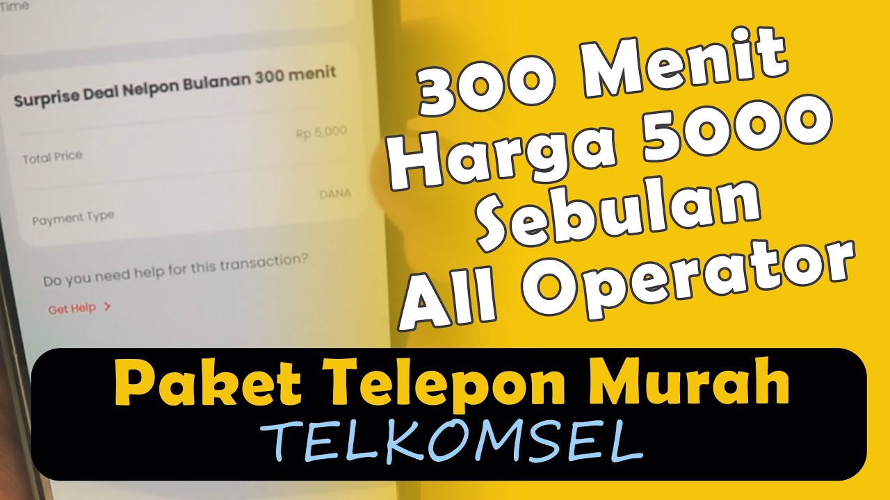 Paket telepon murah 300 menit sebulan dari telkomsel - YouTube