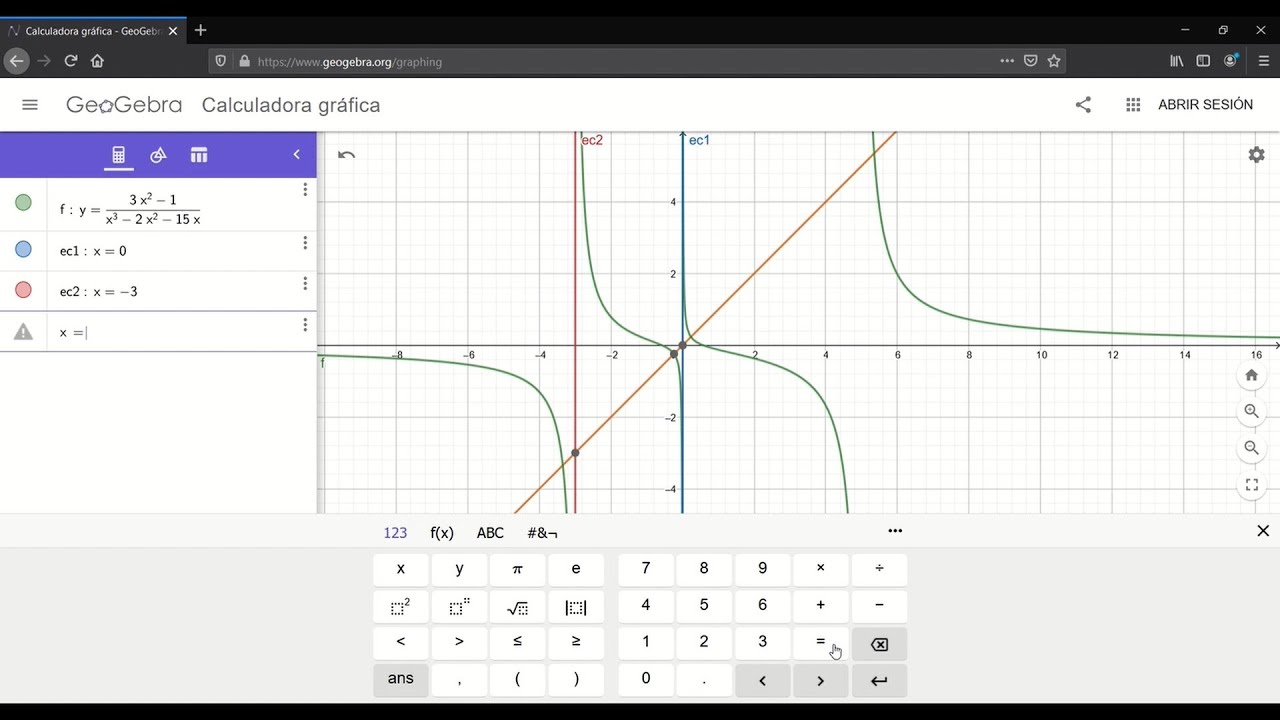 ASÍNTOTA VERTICAL Y HORIZONTAL | FUNCIÓN RACIONAL | EJEMPLO 1 ...