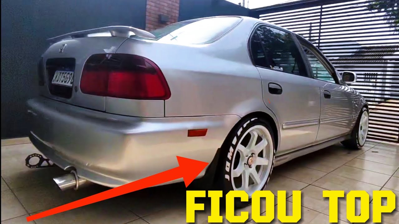 INSTALEI MUD FLAPS NO HONDA JDM FICOU TOP 🔝. - YouTube