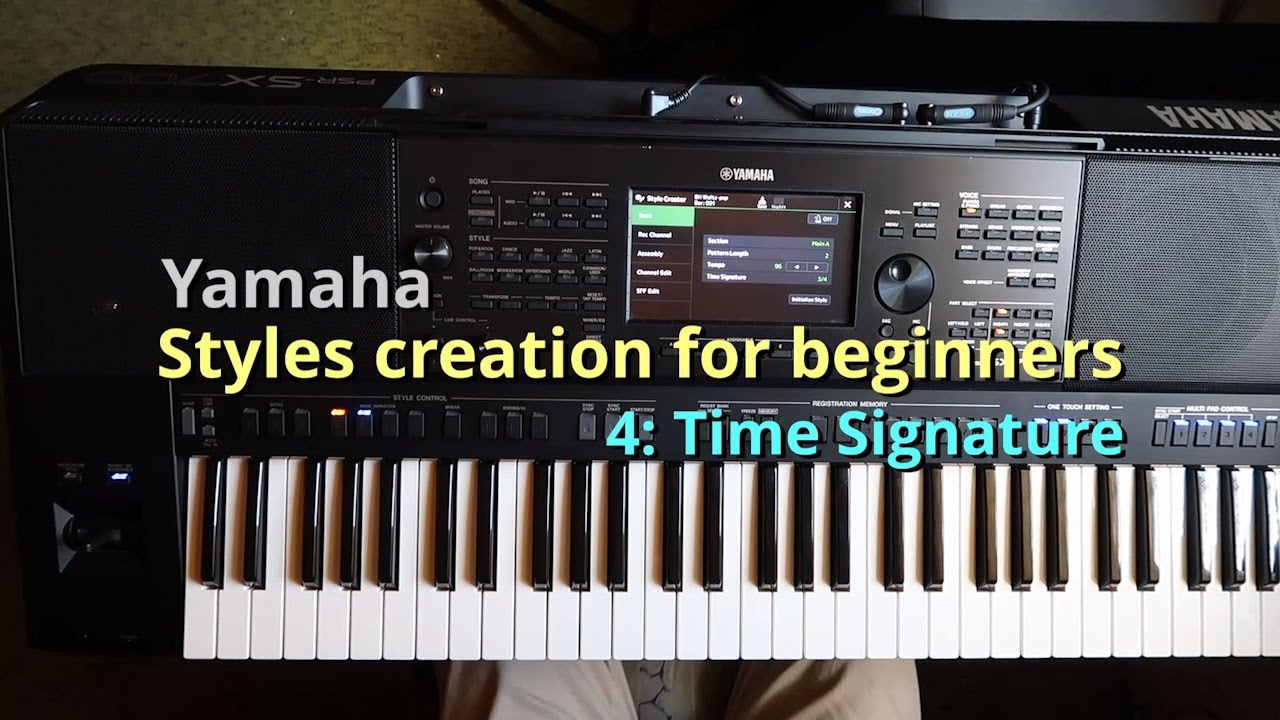 Yamaha Style creation 04: Time Signature - YouTube