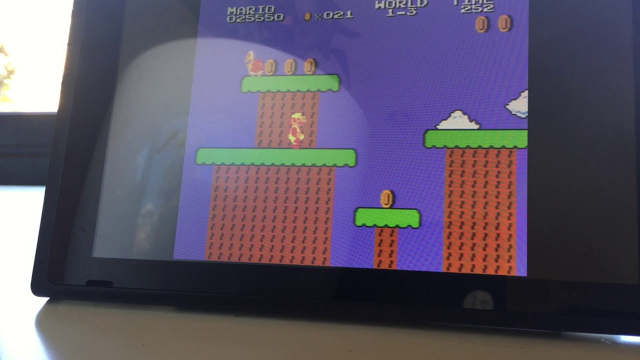 Playing the first ever Mario on Nintendo switch - YouTube