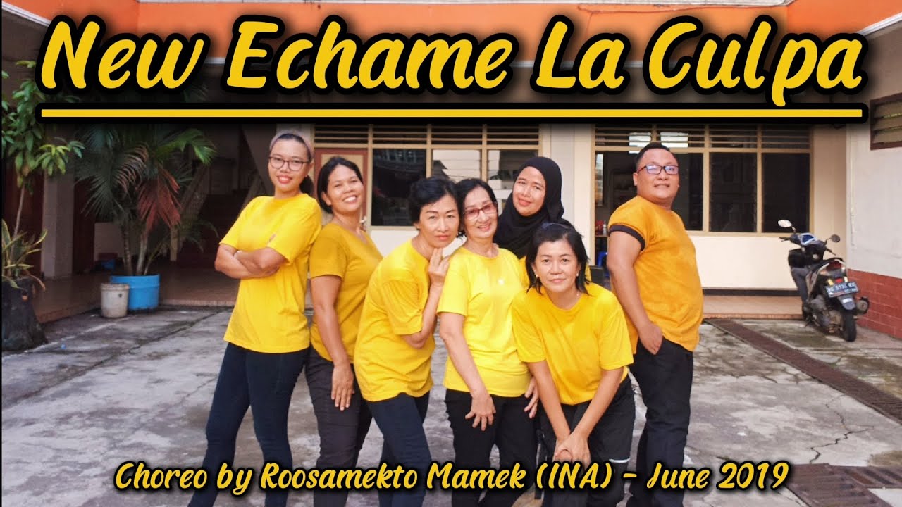 New Echame La Culpa Line Dance // Choreo by Roosamekto Mamek (INA ...