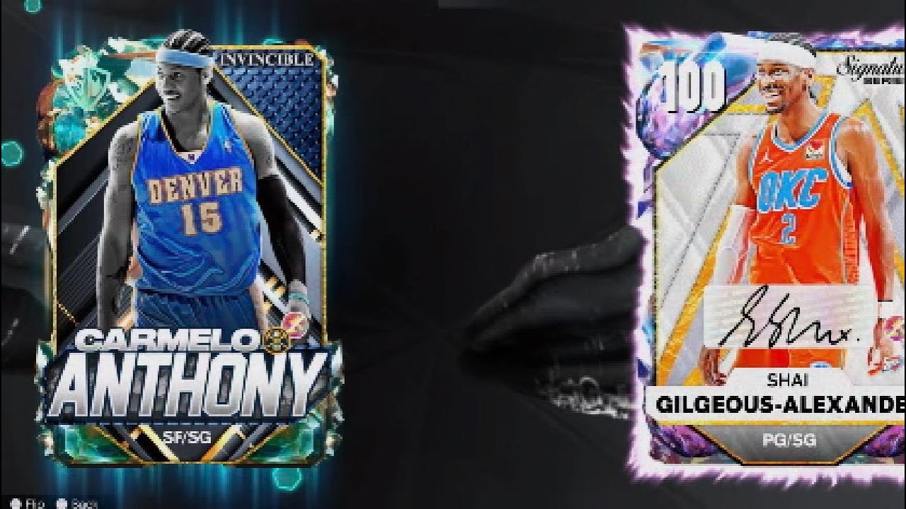 Asmr NBA 2k25 Locker Code Free Invincible Dark Matter SGA Carmelo ...