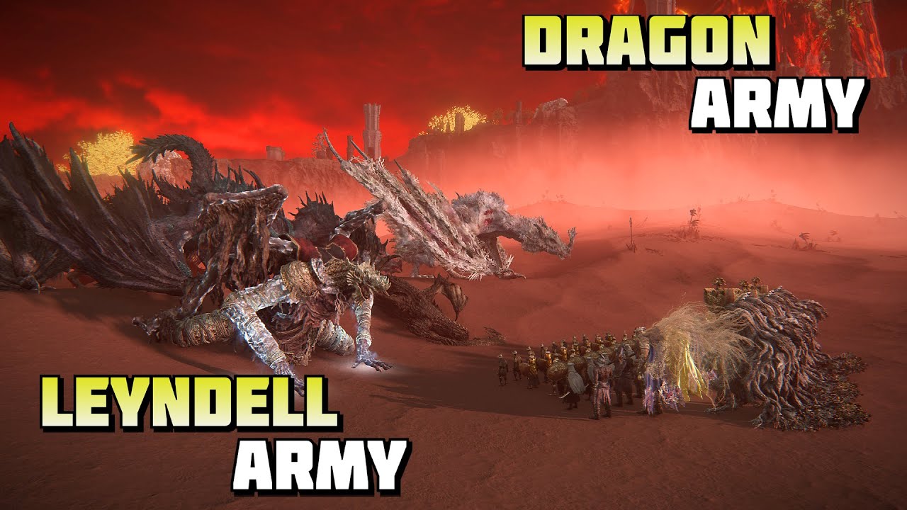 All Dragon Army Vs Leyndell Army - Fire And Blood Battle From House Of ...