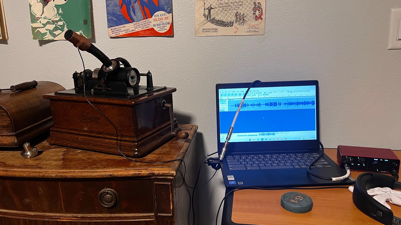 How I transfer Edison cylinders, easy, cheap, effective. - YouTube