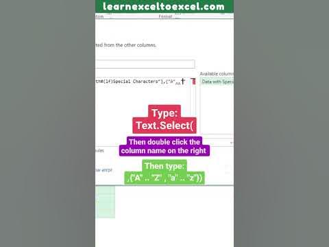 How To Remove Special Unwanted Characters in Excel from string with Excel Power Query: No VBA ...