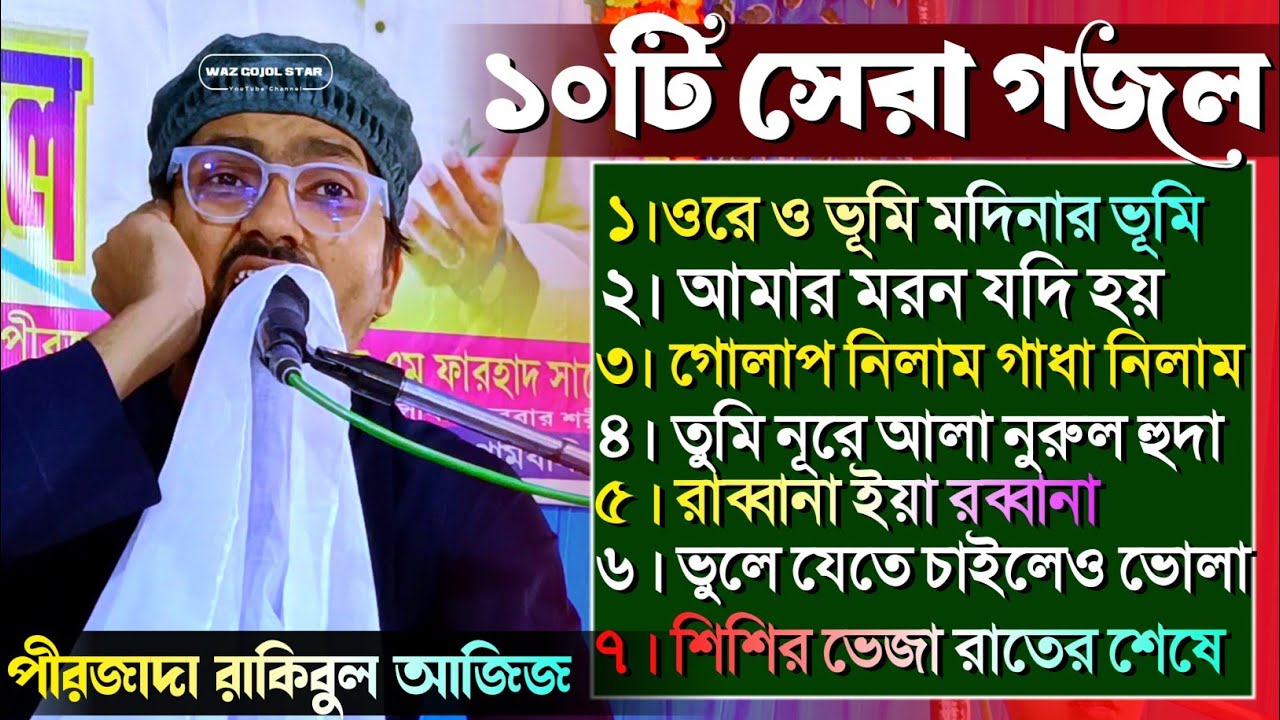 ভারতের ১০টি সেরা গজল┇Pirzada Rakibul Aziz Ghazal┇পীরজাদা রাকিবুল আজিজ ...