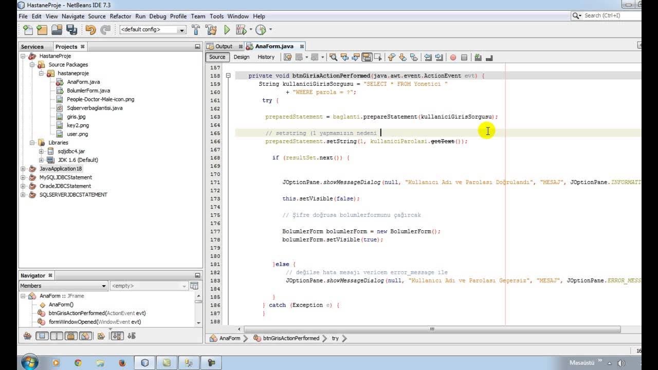 Java Gui SQL Server Kullanıcı Girişi 2 - YouTube