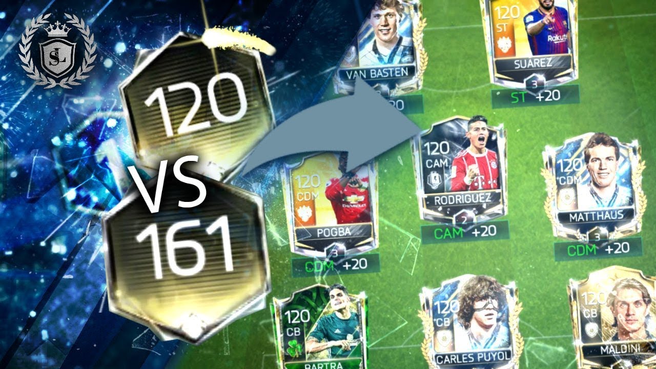 FIFA MOBILE | 120 OVR VS 161 OVR GAMEPLAY & FACING RANKED 1 LEAGUE ...