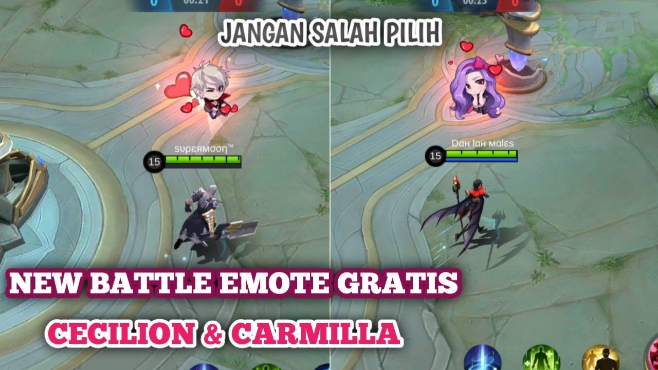 New battle emote gratis cecilion & carmilla _ Mobile Legends - YouTube