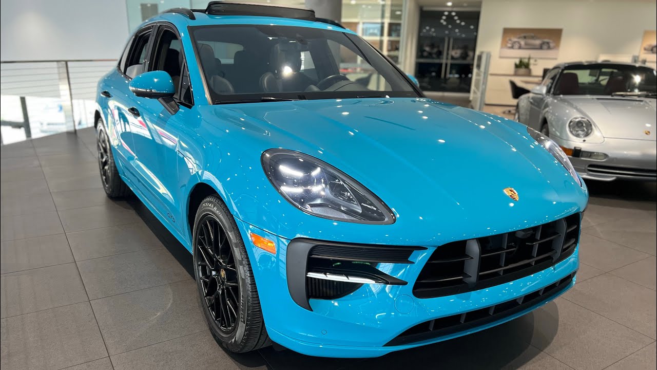 2021 Porsche Macan GTS Miami Blue! - YouTube